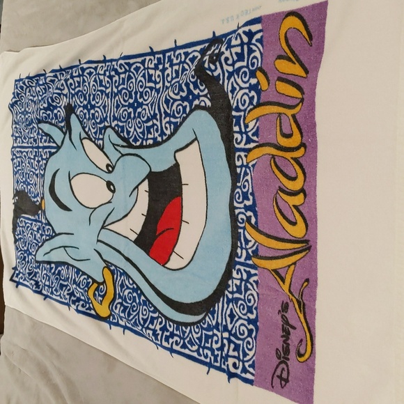 Disney | Swim | Vintage Aladdin Beach Pool Shower Towel Disney Genie ...